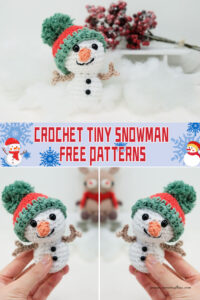 Crochet Tiny Snowman FREE Patterns - iGOODideas.com