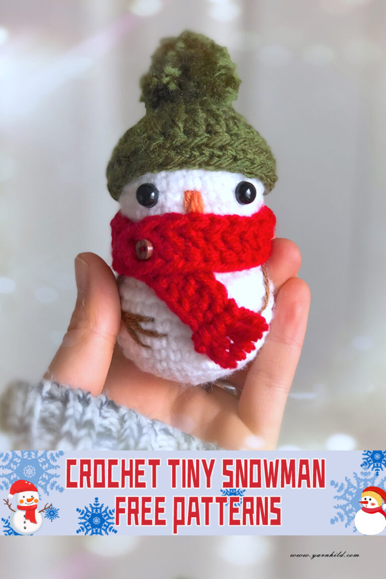 Crochet Tiny Snowman FREE Patterns - iGOODideas.com