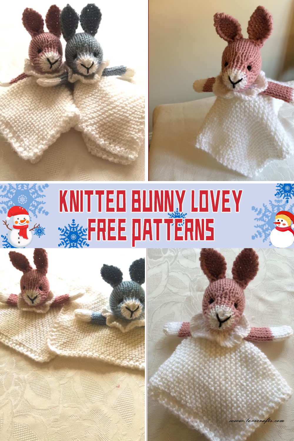 Knitted Bunny Lovey Free Patterns - iGOODideas.com