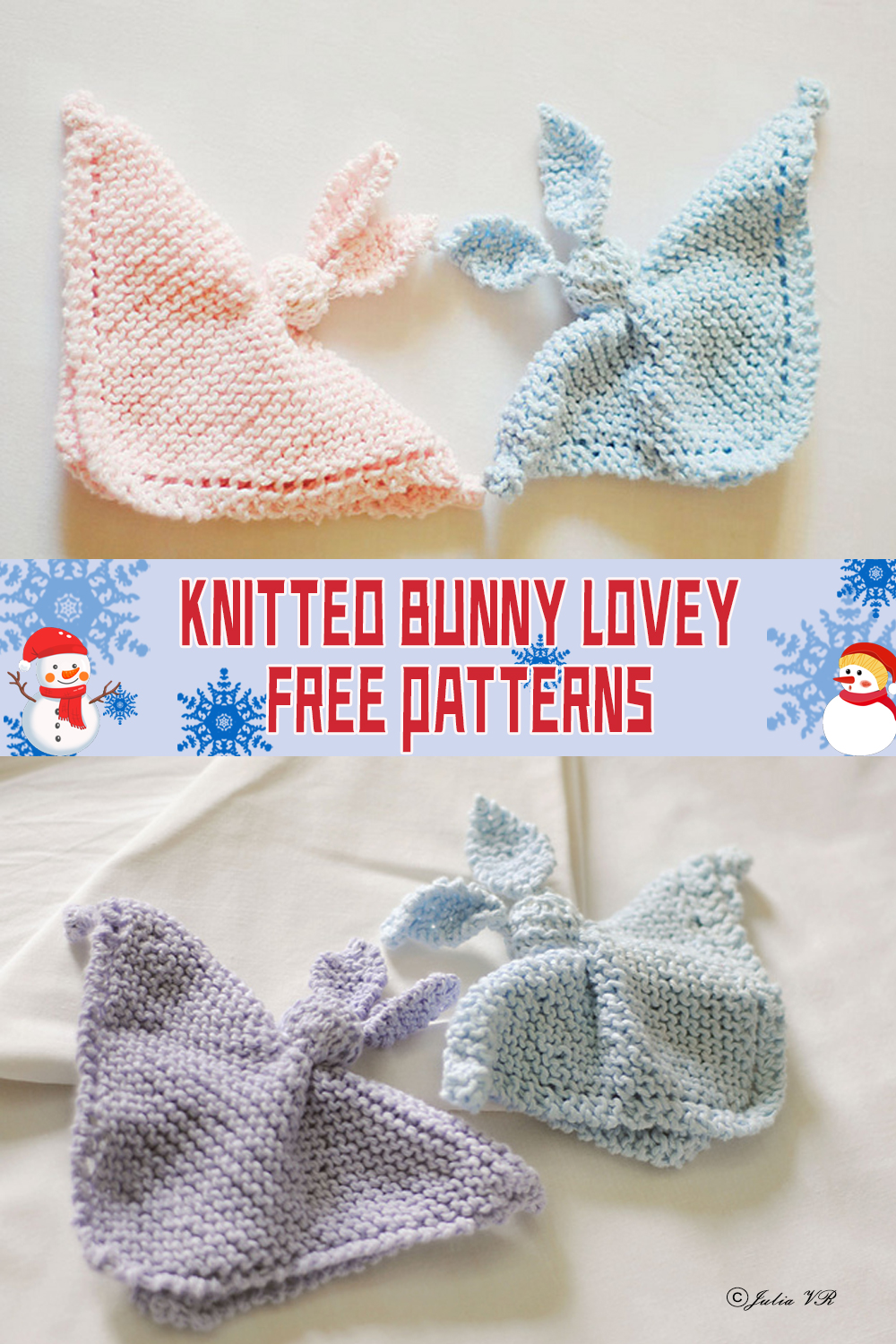 Knitted Bunny Lovey Free Patterns - iGOODideas.com