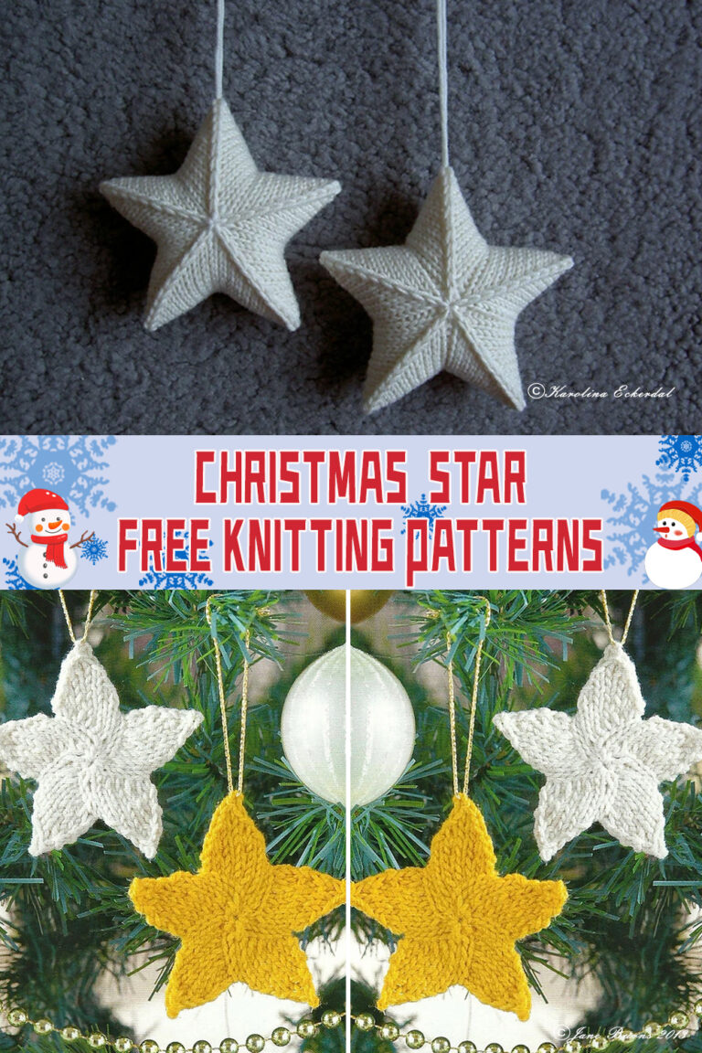 Christmas Knitting Star Free Patterns - iGOODideas.com