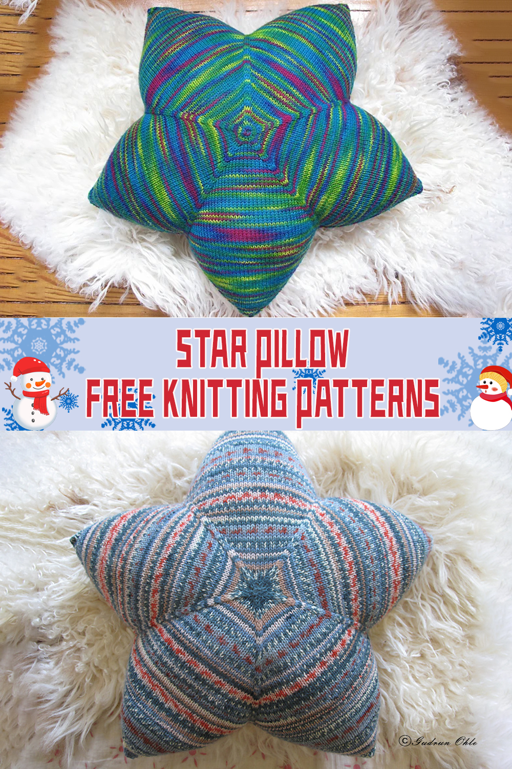 Star Pillow Free Knitting Patterns - iGOODideas.com