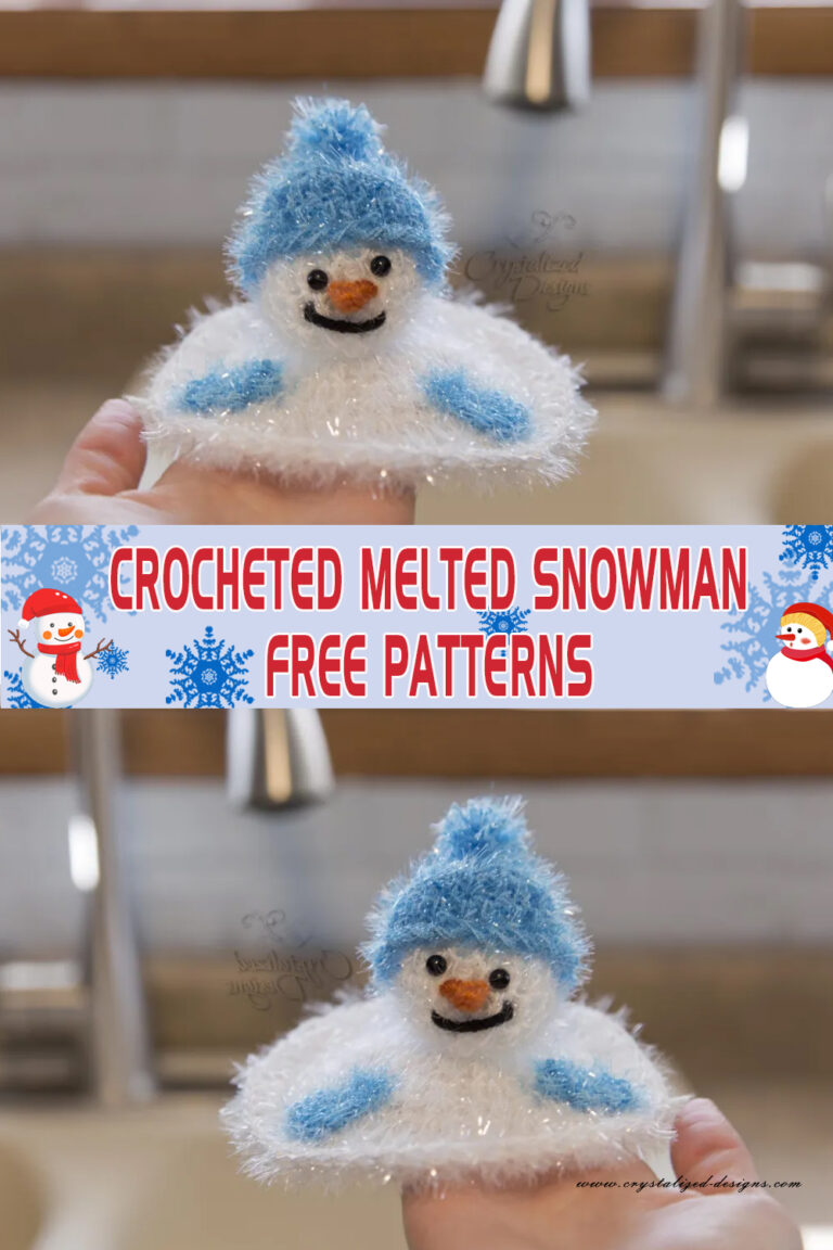 Crocheted Melted Snowman FREE Patterns - iGOODideas.com