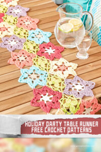 Holiday Party Table Runner Free Crochet Patterns - iGOODideas.com