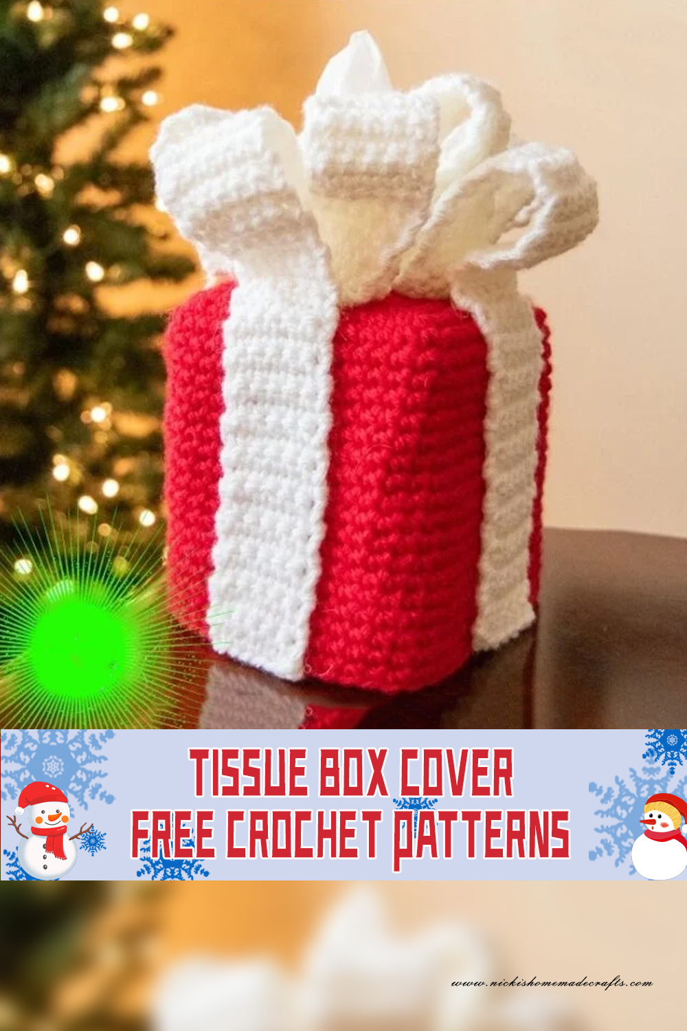 Christmas Tissue Box Cover FREE Crochet Patterns - iGOODideas.com