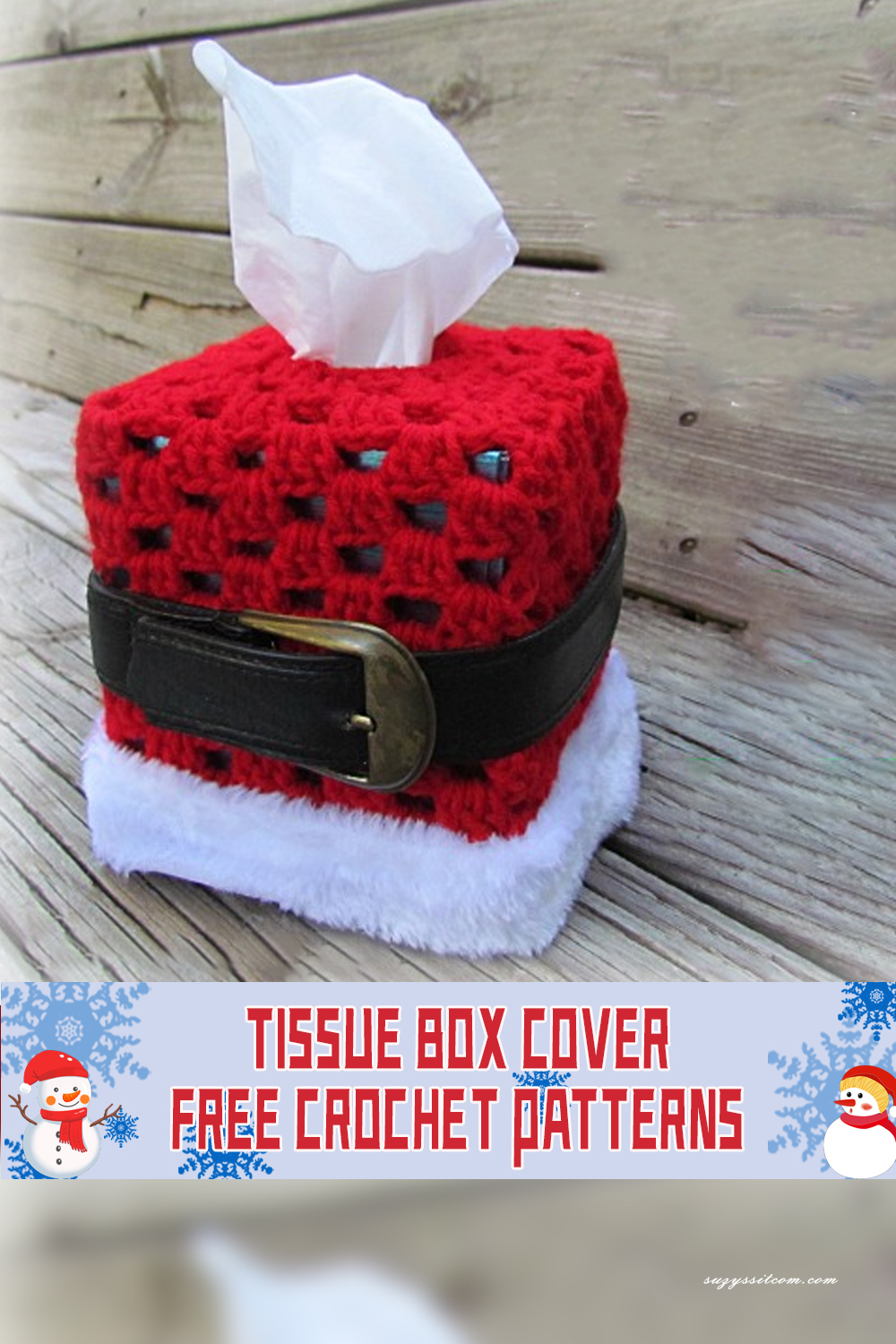 Christmas Tissue Box Cover FREE Crochet Patterns - iGOODideas.com