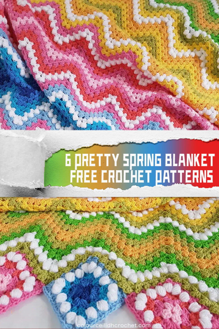 6 Pretty Spring Blanket FREE Crochet Patterns - iGOODideas.com