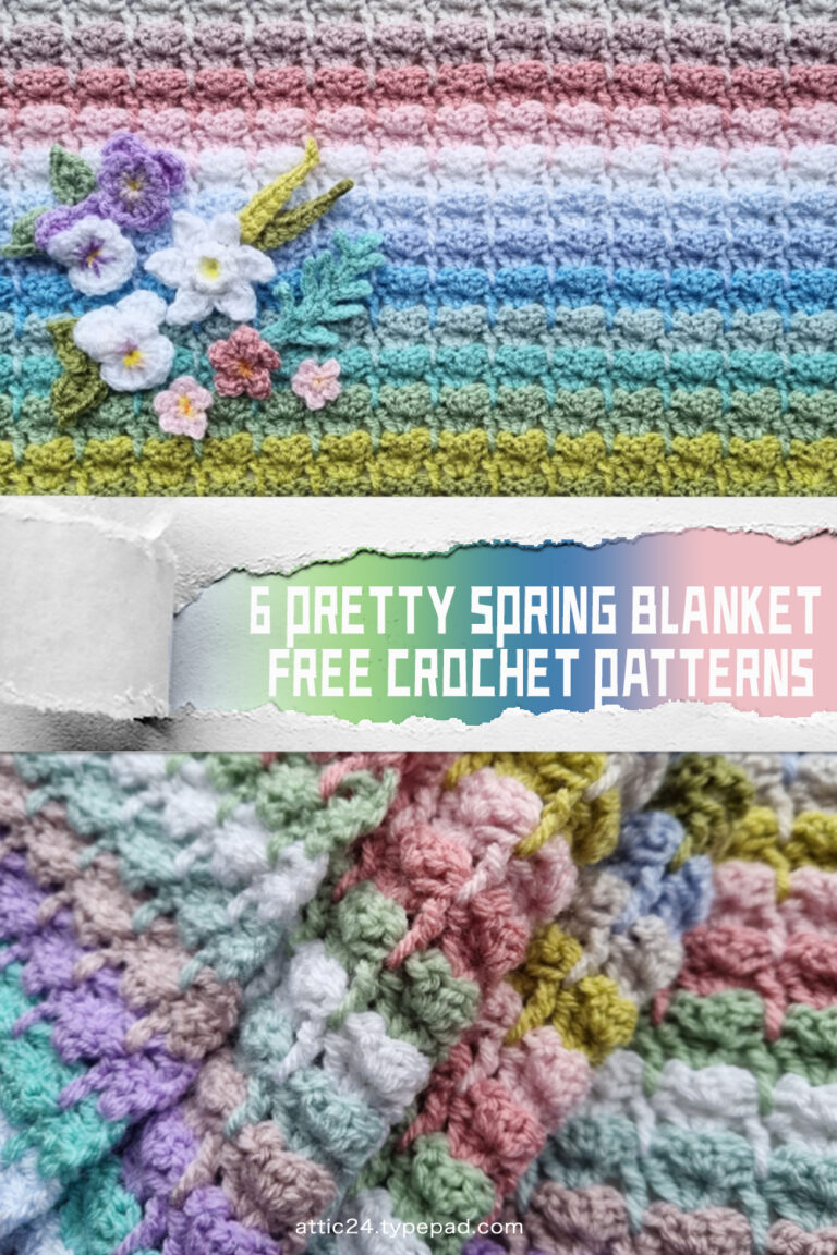 6 Pretty Spring Blanket FREE Crochet Patterns - iGOODideas.com
