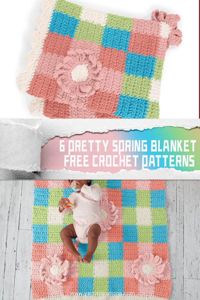 6 Pretty Spring Blanket FREE Crochet Patterns - iGOODideas.com