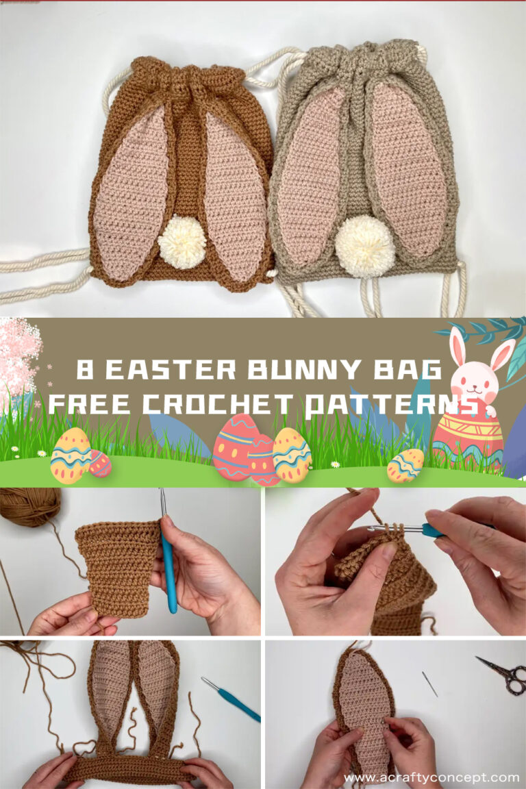 8 Easter Bunny Bag FREE Crochet Patterns - iGOODideas.com