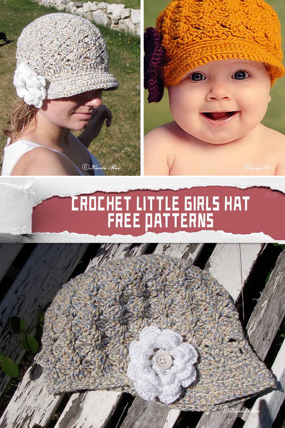 Crochet Little Girls Hat Free Patterns - iGOODideas.com