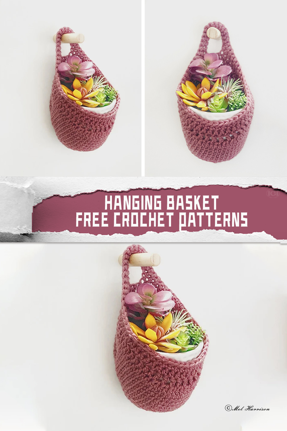 Hanging Basket FREE Crochet Patterns - iGOODideas.com