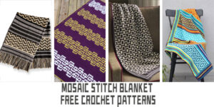 Mosaic Stitch Blanket FREE Crochet Patterns - iGOODideas.com