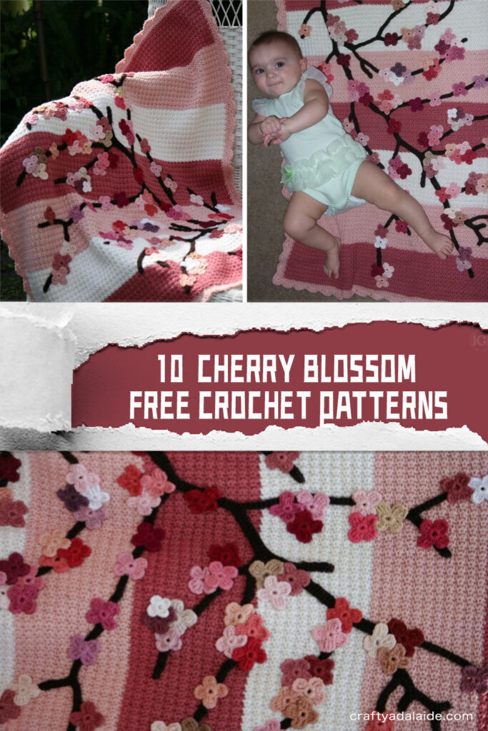 10 Crochet Cherry Blossom FREE Patterns - iGOODideas.com