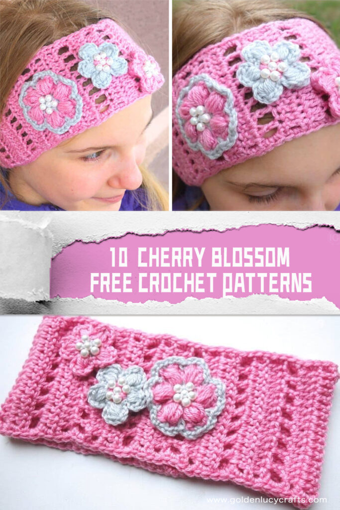 10 Crochet Cherry Blossom FREE Patterns - iGOODideas.com