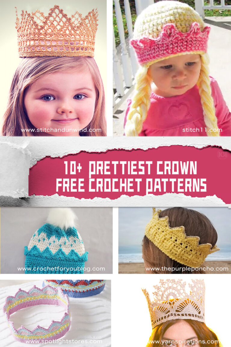 10+ Prettiest Crochet Crown FREE Patterns - iGOODideas.com