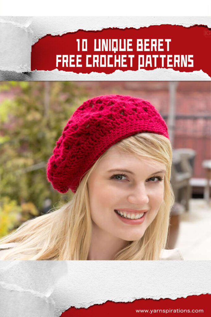 10 Unique Beret FREE Crochet Patterns - iGOODideas.com