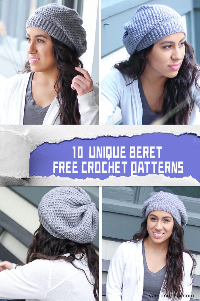 10 Unique Beret FREE Crochet Patterns - iGOODideas.com