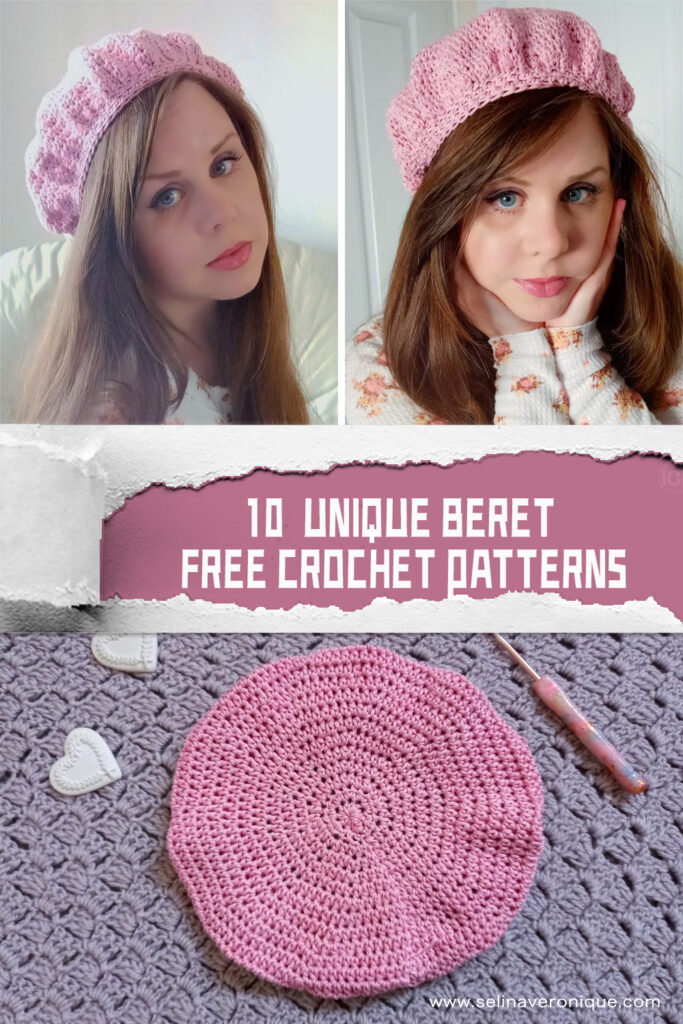 10 Unique Beret FREE Crochet Patterns - iGOODideas.com