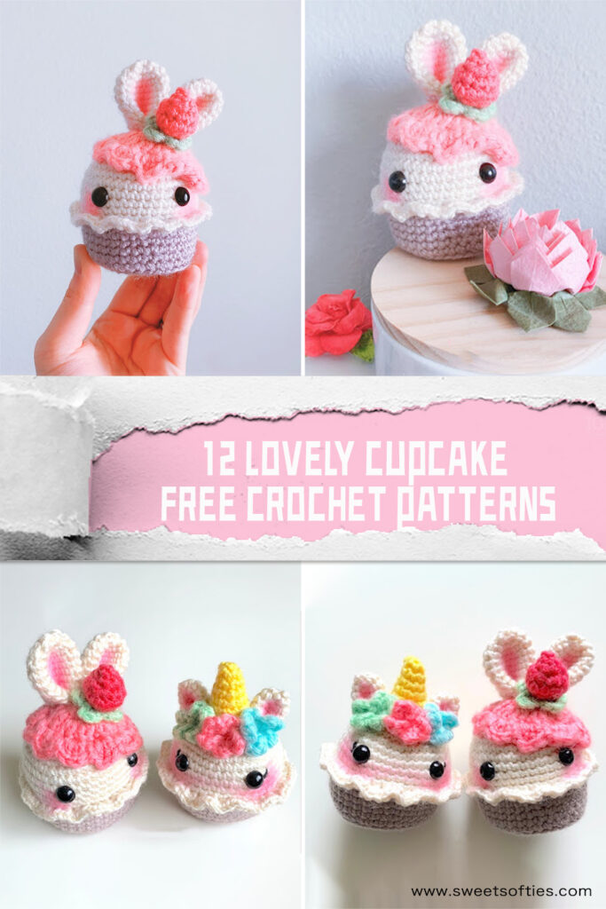 12 Lovely Crochet Cupcake FREE Patterns - iGOODideas.com