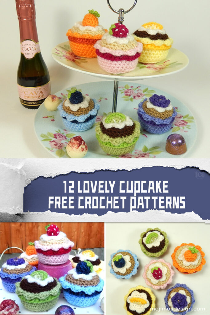 12 Lovely Crochet Cupcake FREE Patterns - iGOODideas.com