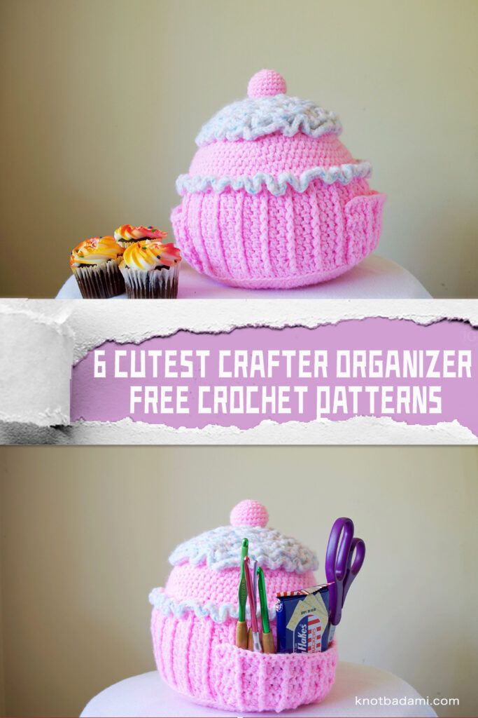 6 Cutest Crafter Organizer FREE Crochet Patterns - iGOODideas.com