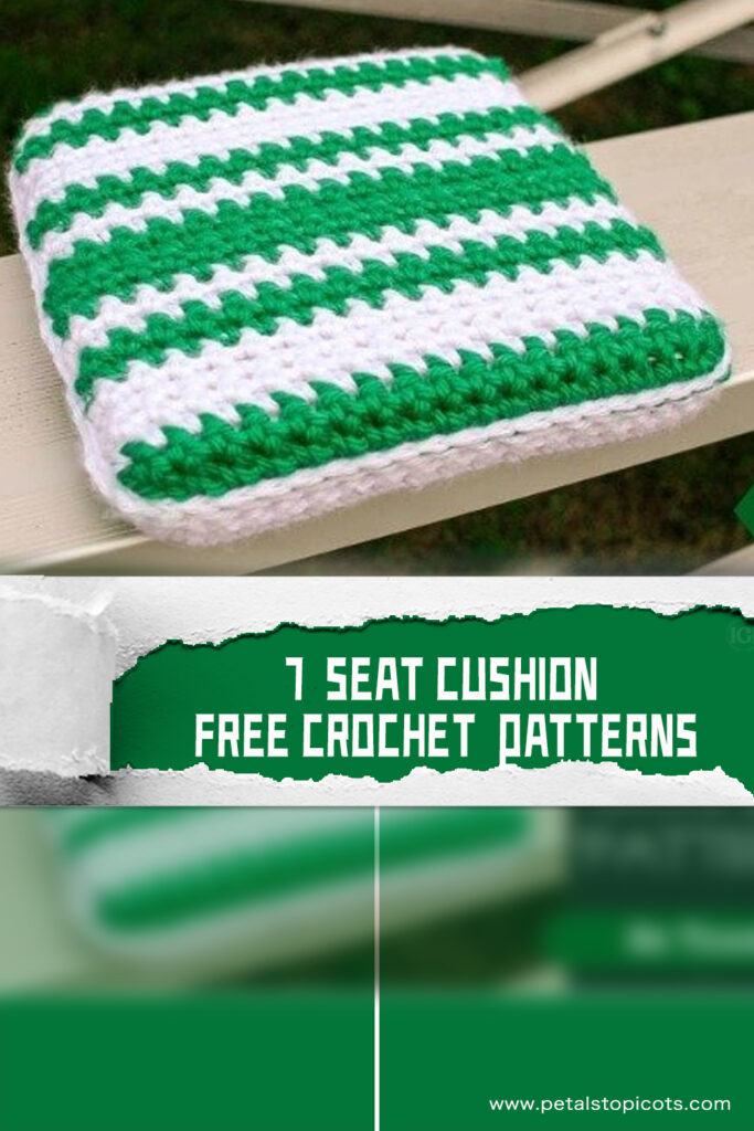 7 Crochet Seat Cushion FREE Patterns - iGOODideas.com