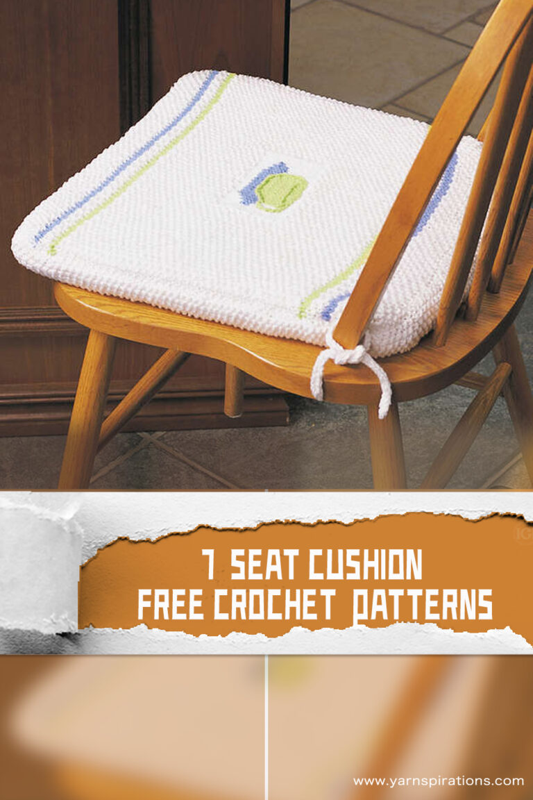 7 Crochet Seat Cushion FREE Patterns - iGOODideas.com