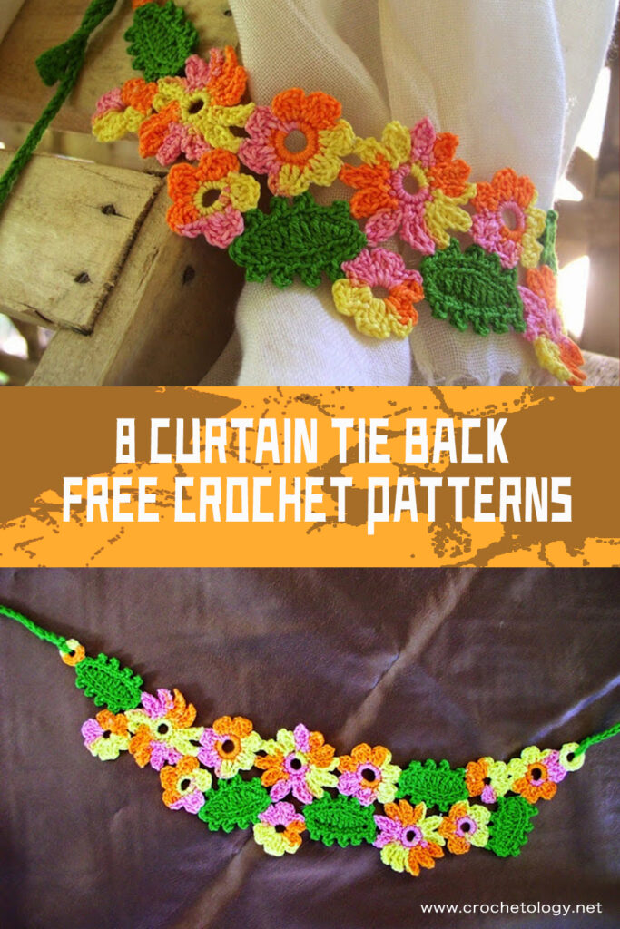 8 Crochet Curtain Tie Back FREE Patterns - iGOODideas.com