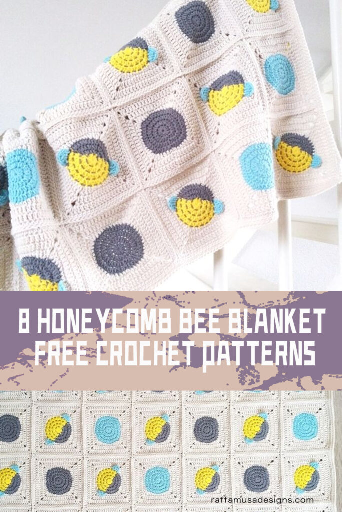 8 Crochet Honeycomb Bee Blanket FREE Patterns - iGOODideas.com