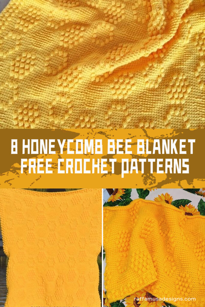 8 Crochet Honeycomb Bee Blanket FREE Patterns - iGOODideas.com