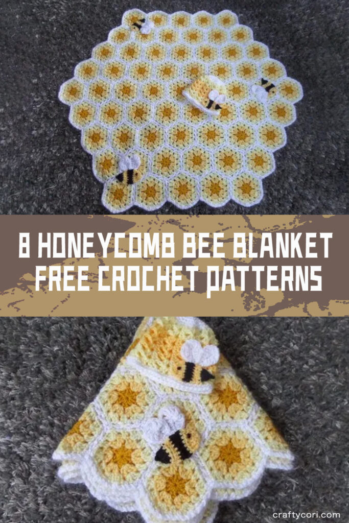 8 Crochet Honeycomb Bee Blanket FREE Patterns - iGOODideas.com