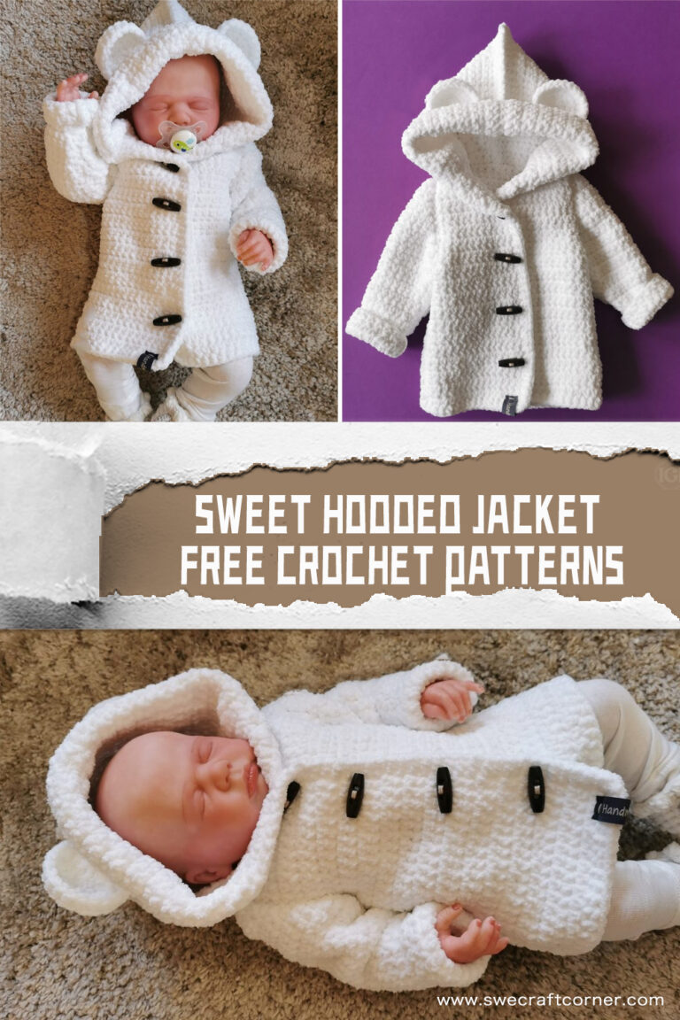Sweet Hooded Jacket FREE Crochet Patterns - iGOODideas.com