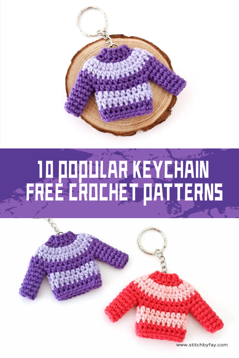 10 FREE Popular Keychain Crochet Patterns - iGOODideas.com