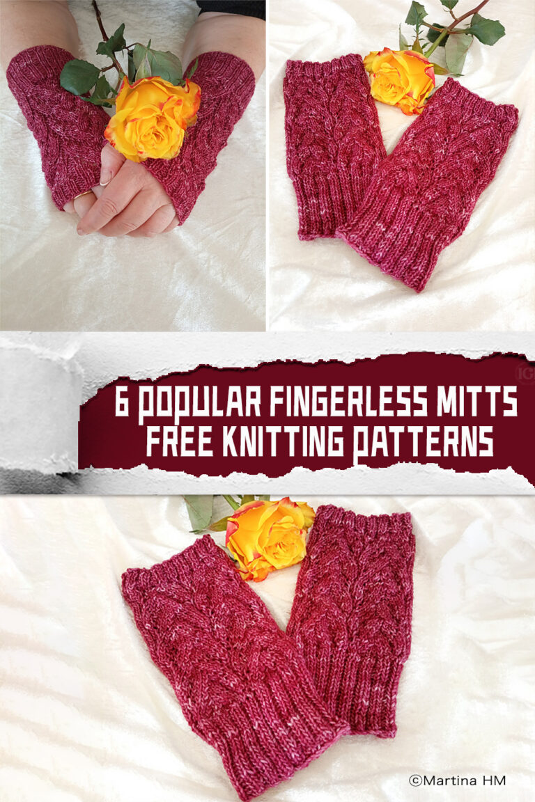 6 FREE Popular Knitted Fingerless Mitts Patterns - iGOODideas.com