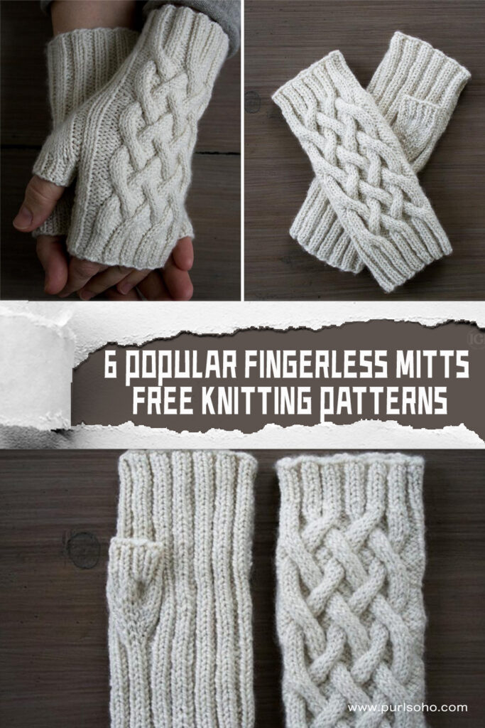 6 FREE Popular Knitted Fingerless Mitts Patterns - iGOODideas.com