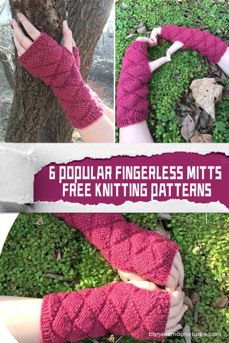 6 FREE Popular Knitted Fingerless Mitts Patterns - iGOODideas.com