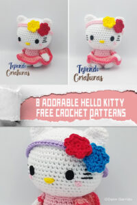 8 FREE Adorable Crochet Hello Kitty Patterns - iGOODideas.com