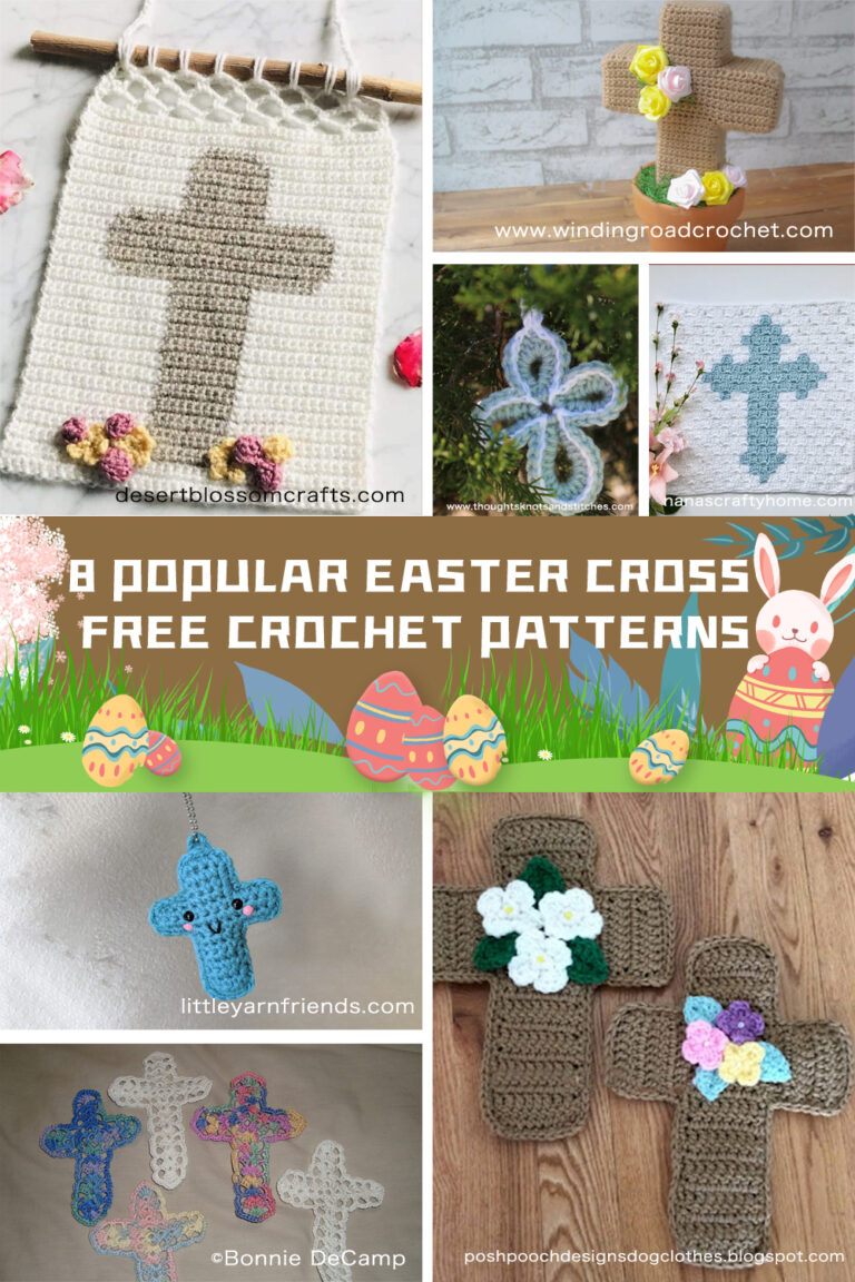 8 FREE Popular Crochet Easter Cross Patterns - iGOODideas.com