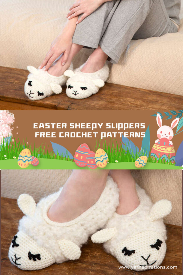 Easter Sheepy Slippers FREE Crochet Patterns - iGOODideas.com