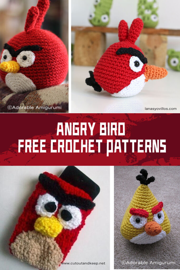 FREE Angry Bird Crochet Patterns - iGOODideas.com