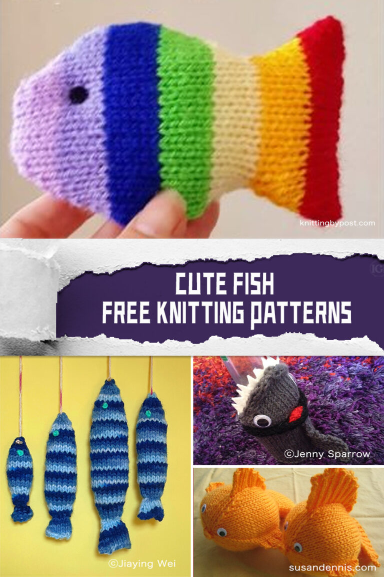FREE Cute Fish Knitting Patterns - iGOODideas.com