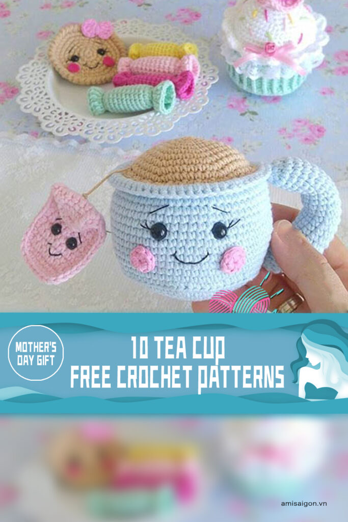 Tea Cup Free Crochet - 10 Patterns- iGOODideas.com