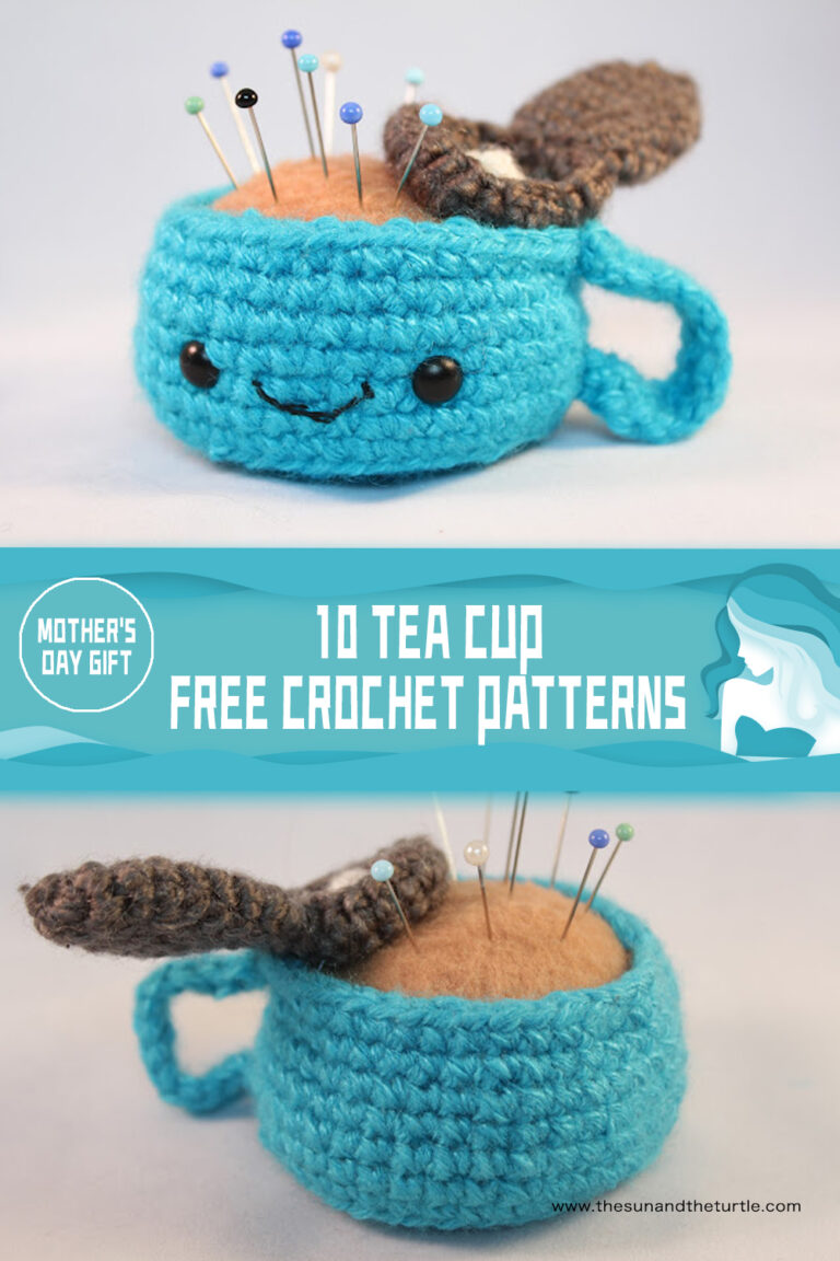 Tea Cup Free Crochet - 10 Patterns- iGOODideas.com