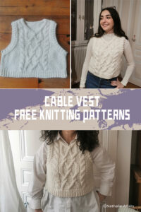 FREE Cable Vest Knitting Patterns - iGOODideas.com