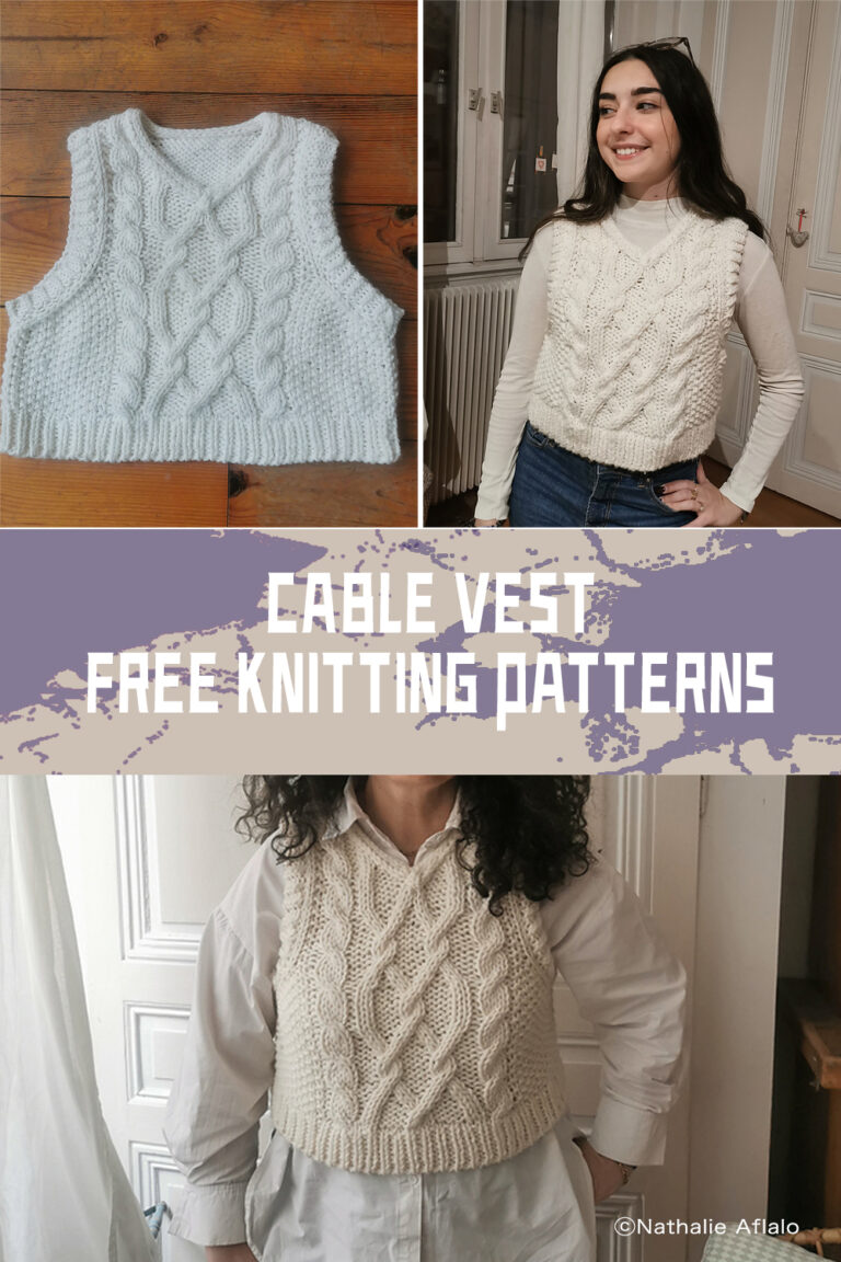 FREE Cable Vest Knitting Patterns - iGOODideas.com