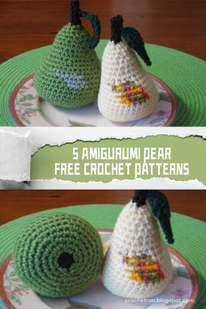 5 FREE Amigurumi Pear Crochet Patterns - iGOODideas.com