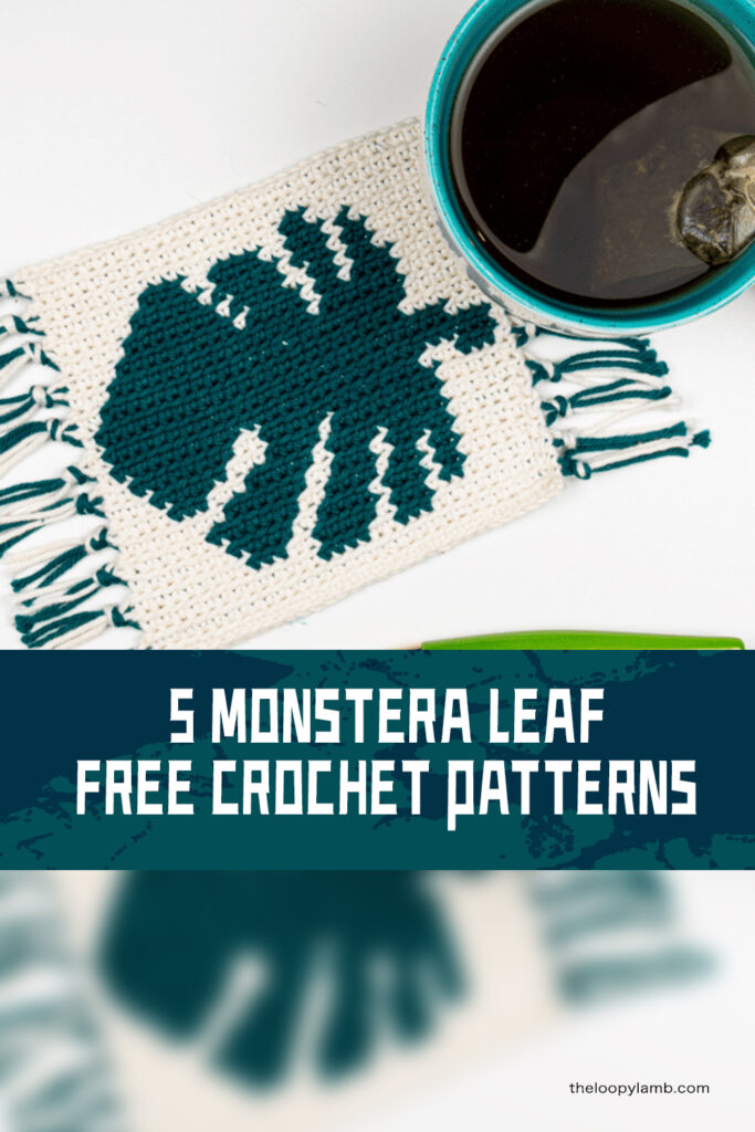 FREE Monstera Leaf Crochet -5 PATTERNS- iGOODideas.com