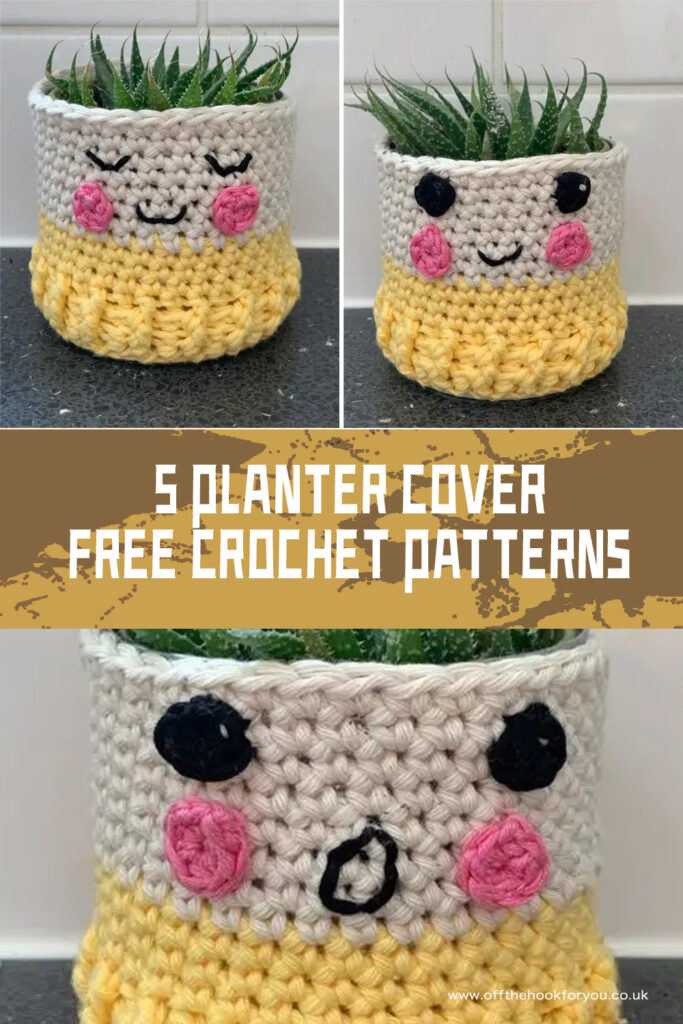 FREE Planter Cover Crochet Patterns - iGOODideas.com