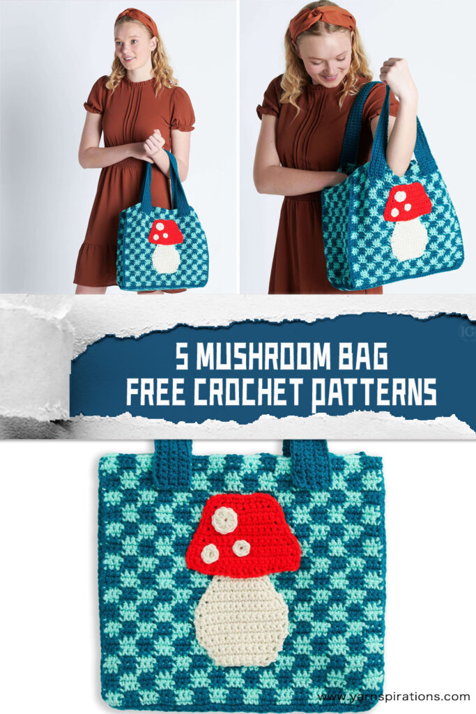 5 Free Mushroom Bag Crochet Patterns - iGOODideas.com
